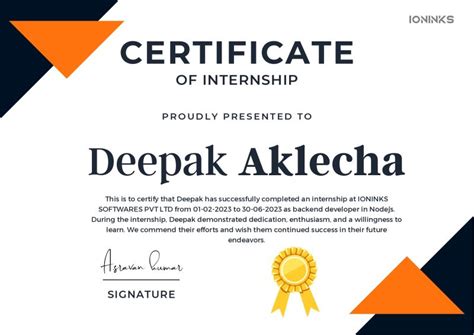 deepak aklecha on linkedin internship backenddevelopment developer 23 comments