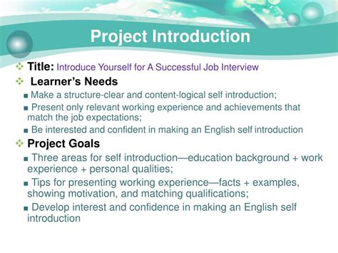Ppt Introduce Yourself For A Successful Job Interview Powerpoint