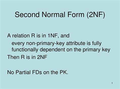 Ppt Second Normal Form 2nf Powerpoint Presentation Free Download Id 2779383