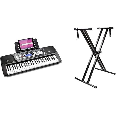 Rockjam Rj654 54 Key Keyboard Piano With Sheet Music Stand Piano Note