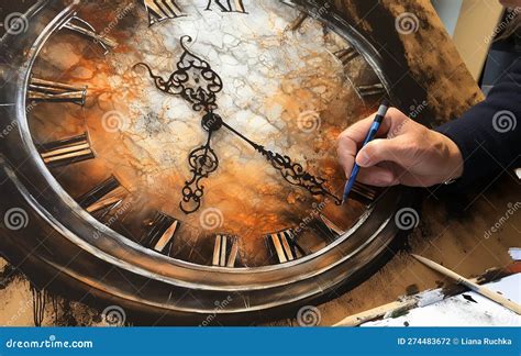 Clock Illustration Of Passing Time Stock Illustration Illustration