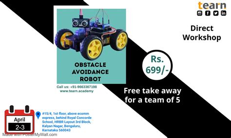 Workshop On Obstacle Avoidance Robot Upcoming Training Events In India IndiaEve