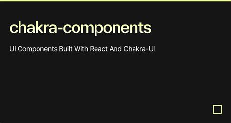 Chakra Components Codesandbox