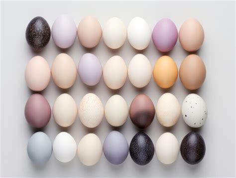 premium photo discover the rainbow a unique array of colorfully arranged eggs