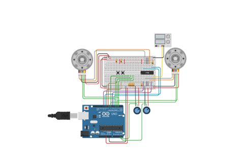 Circuit Design Dc Motor And Encoder Tinkercad