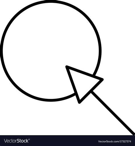 Cursor Target Icon Royalty Free Vector Image Vectorstock