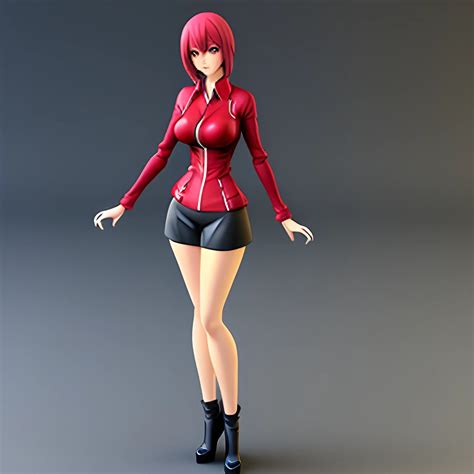 Anime Girl 3d Cartoon Arthubai