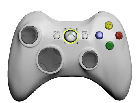 Xbox 360 Controller 3d Model
