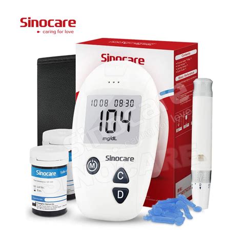 Measuring Digital Portable Glucometer Blood Glucose Meter With 50 Test