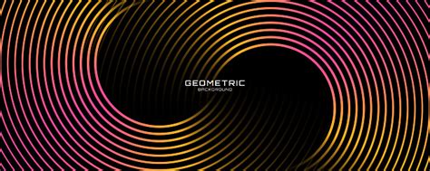 핑크 오렌지 기하학적 추상적 인 배경 어두운 공간 와 빛나는 선 효과 장식 줄무늬 스타일과 현대적인 배너 그래픽 디자인 요소는