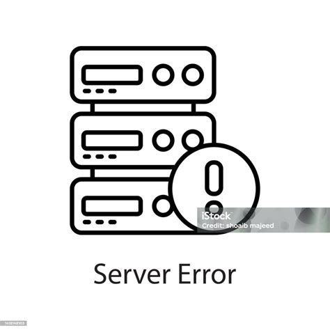 서버 오류 벡터 흰색 배경에 개요 아이콘 디자인 그림 Eps 10 파일 0명에 대한 스톡 벡터 아트 및 기타 이미지 0명