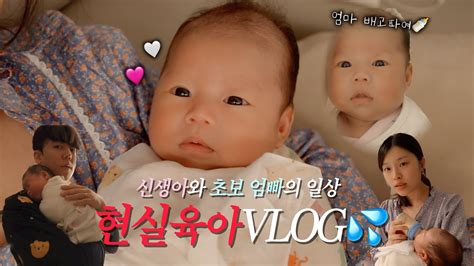 Vlog 밥 주고 재우고 똥치우고 무한 반복의 삶🥱 우당탕탕 현실 육아브이로그🏡 신생아 육아브이로그 태열관리방법 Youtube