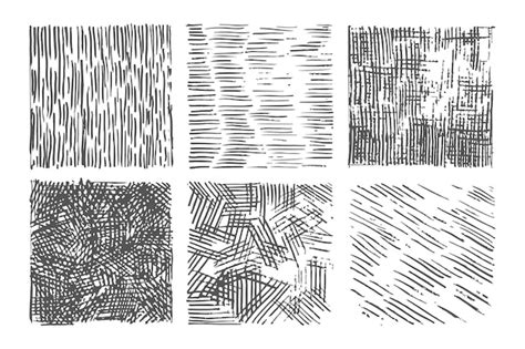 Premium Vector Pen Grunge Shapes Scratch Patterns For Texturing
