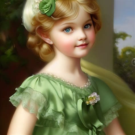 Молодая женщина блондинка локоны стиль Алисы в стране чудес художник Харрисон Фишер