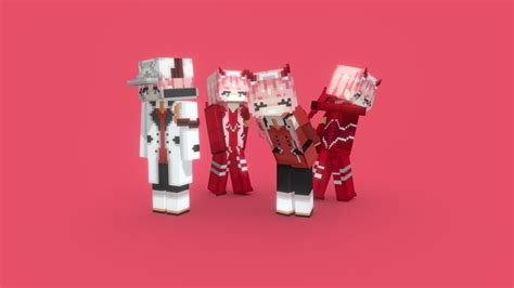 Zero Two Minecraft 3d Model By Ackmnlevi 9efce7b Sketchfab