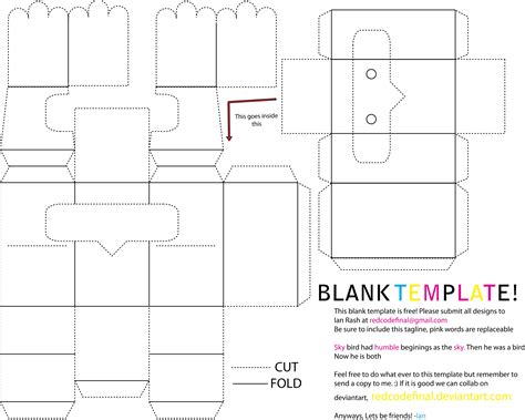 Blank Papercraft Template