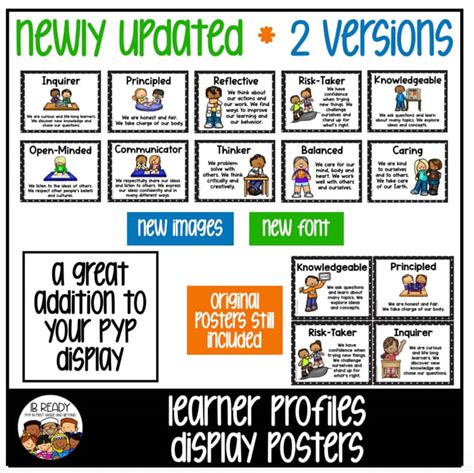 Learner Profile Display Posters 2 Versions Newly Updated Tpt