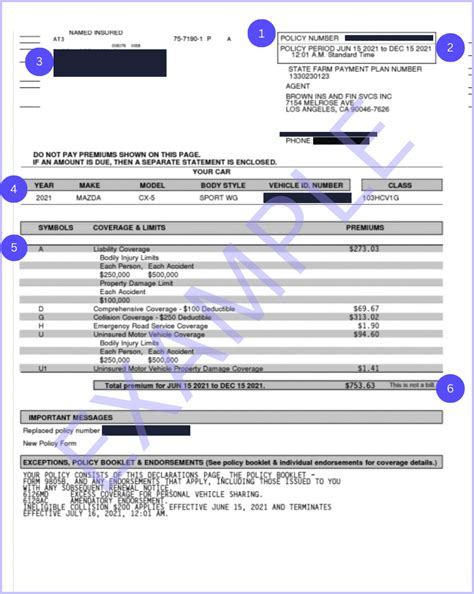 Statement Of Insurance