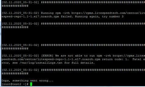 Installing Error Bug Report Cyberpanel Community