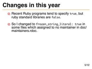 How To Specify Frozen String Literal True PPT