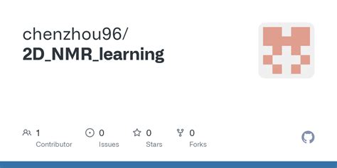 Github Chenzhou96 2d Nmr Learning