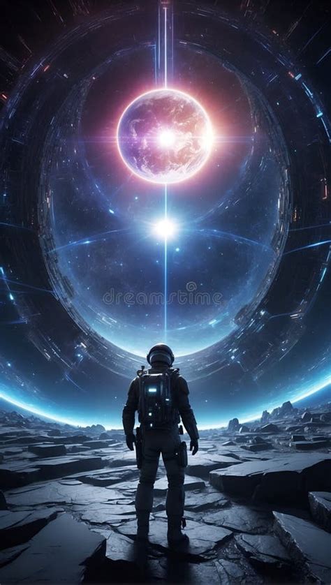 Quantumquotient S Impact Dataeclipse Odyssey Showcase Ai Generate Stock Illustration