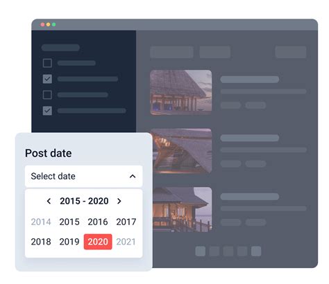 Date Period Filter Widget For Elementor Gutenberg And Bricks Crocoblock