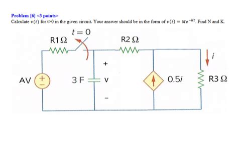 Solved Problem 6 Calculate Vt ﻿for T0 In