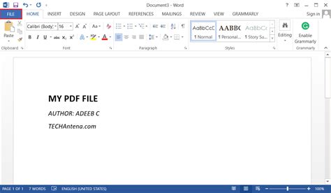 How To Create PDF Files Using Microsoft Word