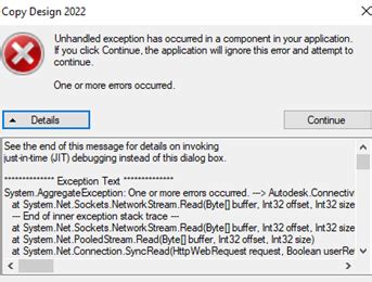 Unhandled Exception Has Occurred In A Component In Your Application On Vault