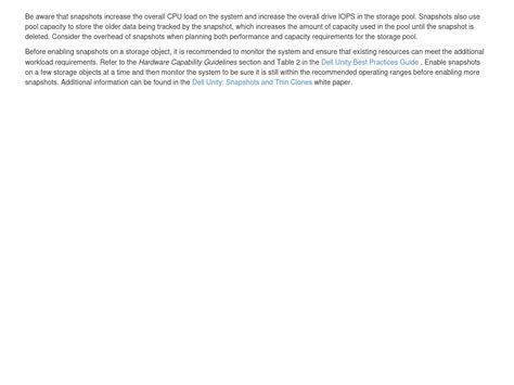 Snapshots Dell Unity Vmware Vsphere Best Practices Dell Technologies Info Hub