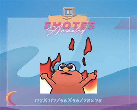 Animated Hellmo Emote Twitch Fire Emote Meme Emote Kawaii  Custom Emotes Etsy