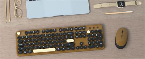 Links9 Wireless Keyboard And Mouse Combos Retro Keyboard And Mouse Wireless Full