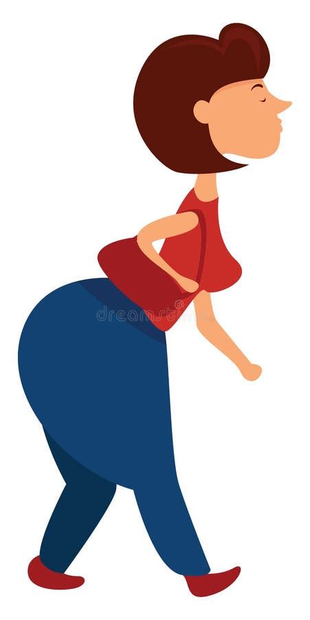 Girl With Big Butt Illustration Vector Stock Vector Illustration Of Woman Obese 207032822