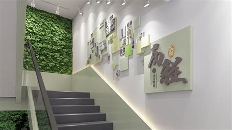 简约时尚企业楼道楼梯文化墙框架原创设计图免费下载 Cdr格式 编号452472914550333213 设图网