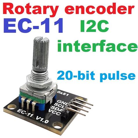 ec11 rotary encoder with i2c interface module 20mm plum blossom axis th