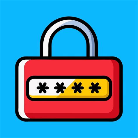 Secure Password Clip Art Icon For Digital Security And Access Premium Ai Generated Vector