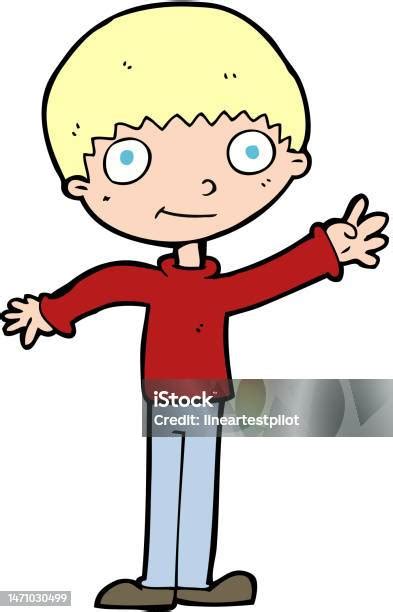 말풍선이 있는 손 흔드는 남자아이 행복함 낙서 드로잉에 대한 스톡 벡터 아트 및 기타 이미지 낙서 드로잉 남자 디자인 Istock