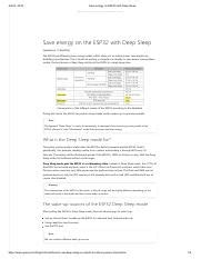 Save Energy On Esp With Deep Sleep Reduce Power Consumption Course Hero