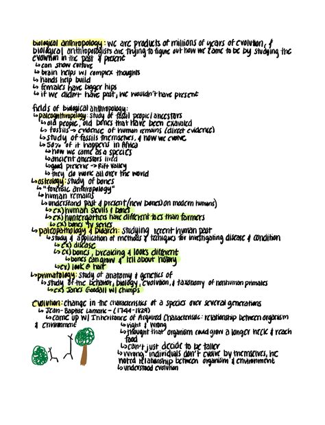 Intro To Biological Anthropology Evolution Biological Anthropology We Studocu