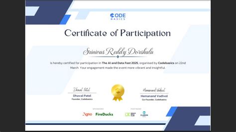 Ai Datascience Machinelearning Aianddatafest2025 Codebasics Srinivas Reddy Dorshala