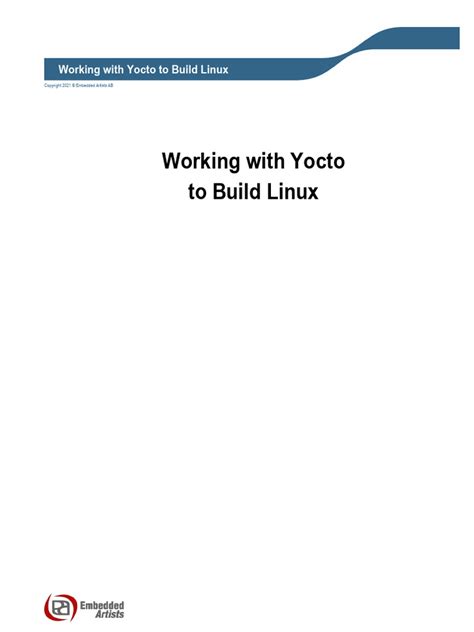 Build Linux Using Yocto Pdf Linux Distribution Linux