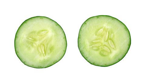 Premium Photo Cucumber And Slices Isolated Over White