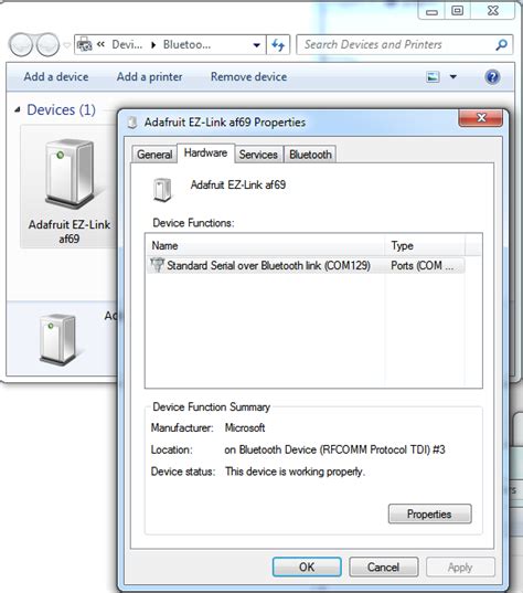 Pairing Adafruit Bluefruit Ez Link Shield Adafruit Learning System