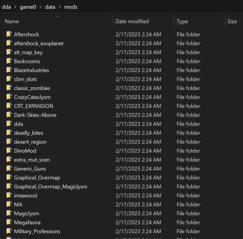 udp mods not working in dda r cataclysmdda