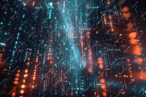 Premium Photo Binary Code Abstract Technology Wallpaper Of Binay Data