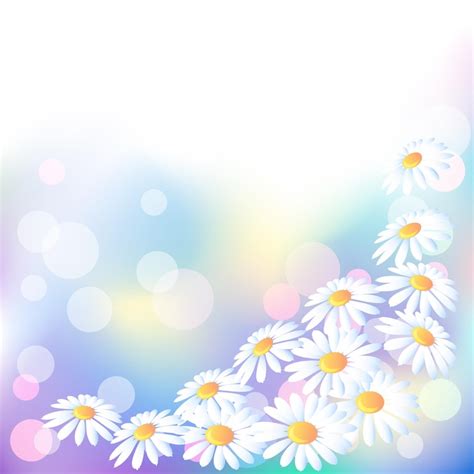 데이지 꽃과 햇살 벡터 Freepik에서 무료 고품질 벡터를 다운로드하세요 Freepik