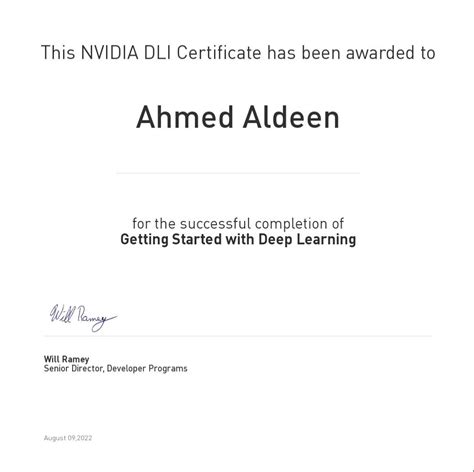 Ahmed Hossam On Linkedin Deeplearning Nvidia