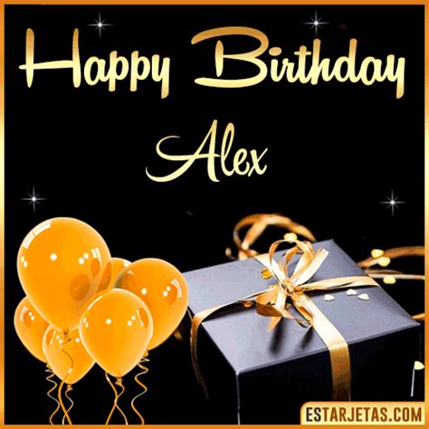 Feliz Cumpleaños Alex Imágenes  Tarjetas Y Mensajes