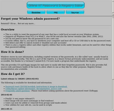Offline Windows Password And Registry Editor Pearltrees